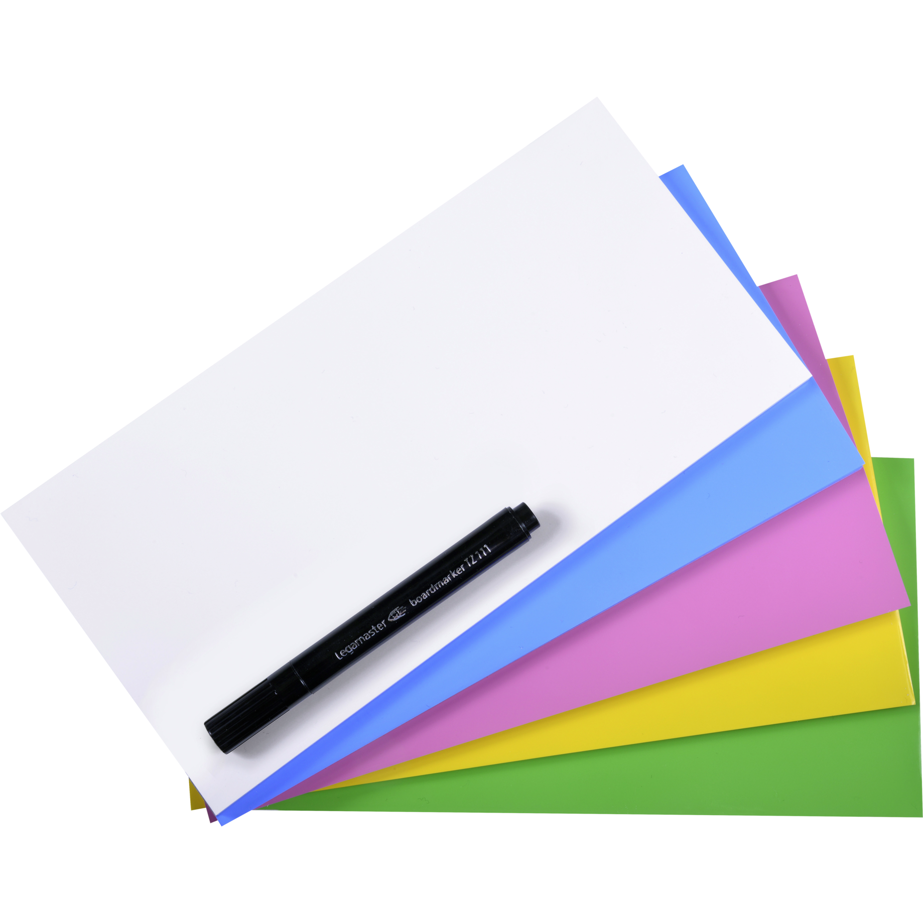 Magic-Chart Notes, selbsthaftend | blau, grün, gelb, rosa, weiß | 500 ...